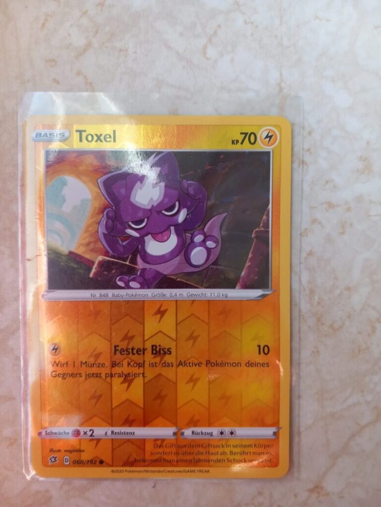 Carta Pokémon Toxel 068/192 Re-Holo Clash Dei Ribelli - Stoffzauberland